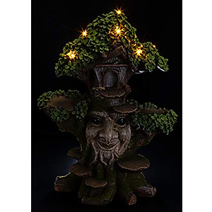 VP Home Enchanted Tree Solar Light for Home and Outdoor Decor, Enchanted Tree Solar Powered Flickering LED Garden Light Tree Backyard Halloween Decoration