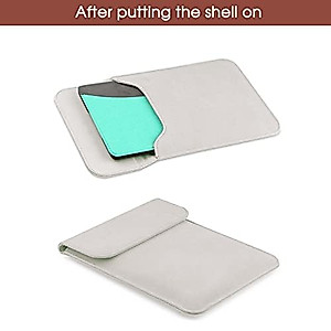 LIUDENWIN Sleeve Case for 6.8" E-Reader Compatible Paperwhite 11th 2021/Paperwhite Signature Edition 2021 Sleeve Bag Pouch Case Cover for 6-6.8'' Kobo/Tolino/Pocketbook 6-inch ebook Reader,Silver