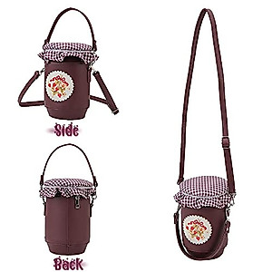 ENJOININ Novelty Jam Bottle Shaped Crossbody Bag for Women Purses and Handbags Girls Shoulder Bag