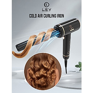 Look Extremely VIP Ceramic Curling Iron with Cooling Air | Curling Wand for Long Lasting Curls | Cordless Hair Curler| 3 Speed Smart Control | Hair Wand and Curling Iron in One