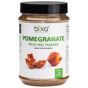 bixa BOTANICAL Pomegranate Peel Powder | Punica granatum | 1 Pound / 16 OZ | Ayurvedic Herbal Supplement | Gluten Free, Non-GMO, Steam Treated, Vegan, 100% Pure.