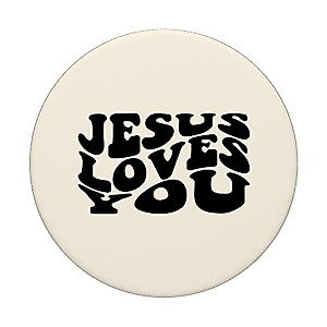 Jesus Loves You Religion Church Easter Christian Cute Christ PopSockets Swappable PopGrip