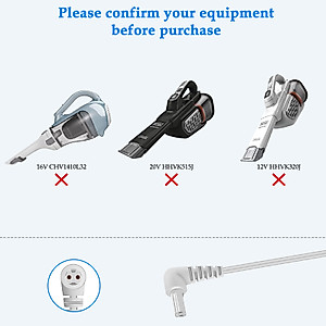 MULTIM 15V 90627870 Hand Vacuum Power Charger Supply Compatible with Black and Decker Dusbuster Handheld Vacuum HHVI315JO42 Replacement 90629039 Spillbuster Power Adapter Cord