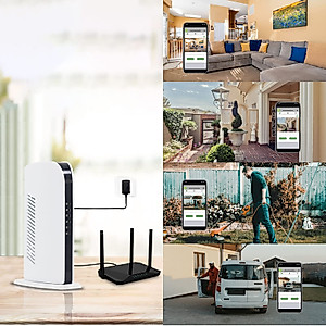 Alrolink 4CH Wireless Solar Security Camera System 1080p, Night Vision, 2-Way Audio, PIR Motion Sensor, Indoor/Outdoor Surveillance with 4 Battery Cameras and Solar Panels, APP Remote Access