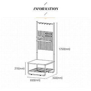 Casamaru Magic Partition Mesh Shelf Storage Rack (White)