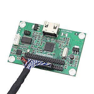 LCRZBH Raspberry Pi& Orange Pi Geekworm LVDS to HDMI Adapter Board Support 1080P Resolution for RPi High-Performance Development Board