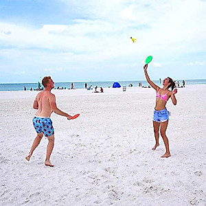 Jazzminton Paddle Game Select Double - 4 Paddles 11 Birdies 4 Balls - A Must Have Racquet Game – Lawn, Yard, Beach Games for Adults and Family Games