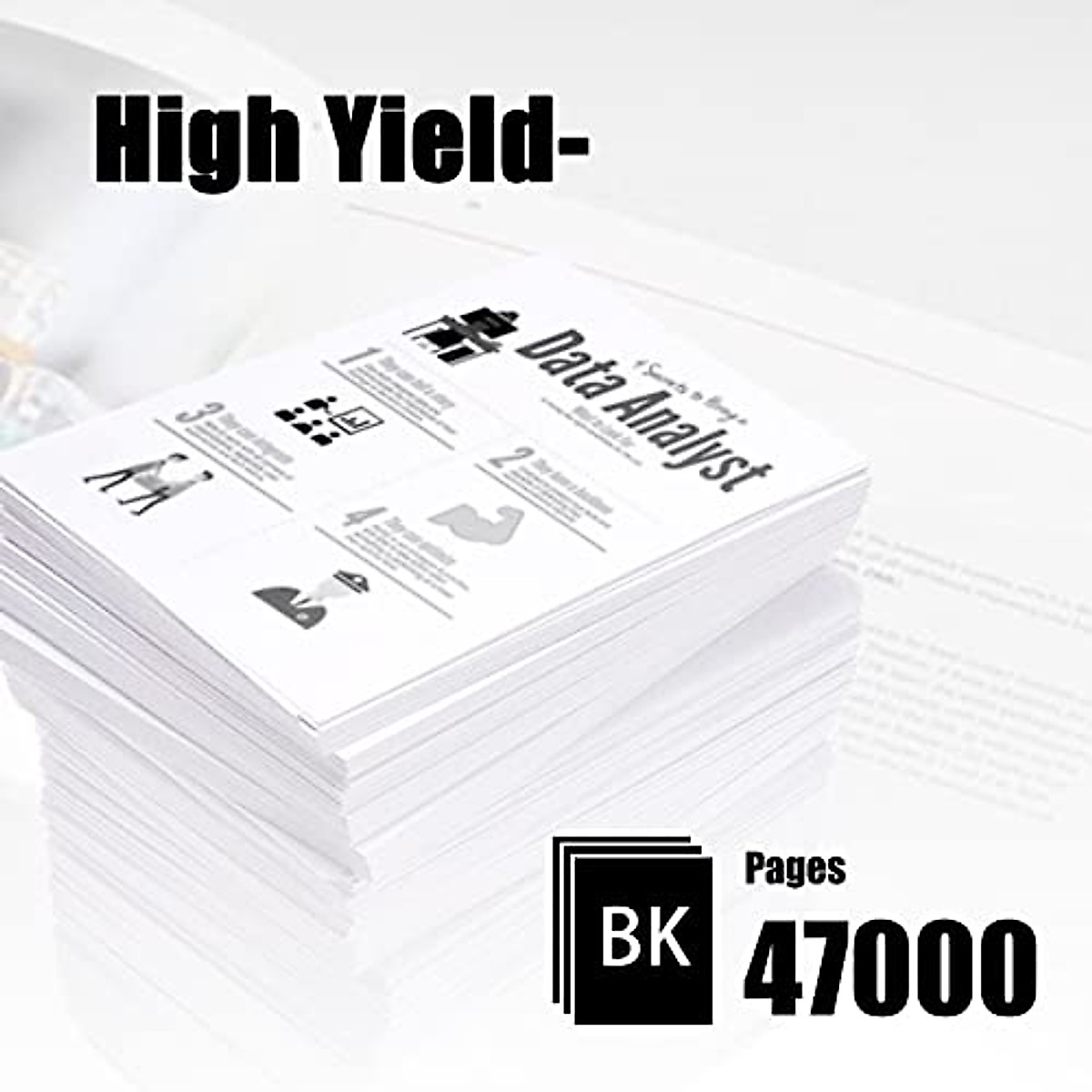 WEDCHUN B600 Black Compatible B600 /B605 /B610 /B615 Black Extra High Capacity Toner-Cartridge (47,000 Pages) - 106R03944 Replacement for Xerox B600 B610 B605 B615 Printers ( 2 Pack )