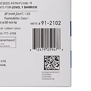 McKesson Medical Face Masks, Level 1 - Pleated with Ear Loops, Non-Sterile, Blue - One Size Fits Most Adults, 7 in x 3.75 in, 50 Count, 1 Pack