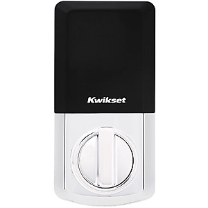 Kwikset 9260CNT-26S Contemporary SmartCode Keypad Electronic Deadbolt SmartKey Bright Chrome Finish