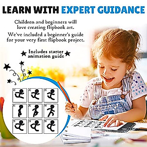Flip Book Kit - LED Lightbox for Drawing and Tracing & 240 Sheets Animation Paper for Flip Books A5 Flipbook Kit: Led Light Box/Light Tablet for Tracing Flip Book Paper with Screws Flipbook Light Pad