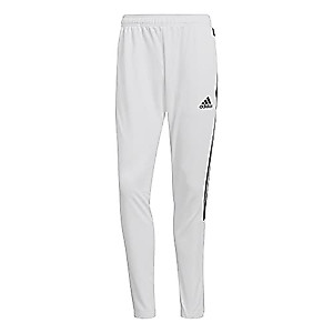 adidas Men's Tiro Track Pants, White/Black, Medium
