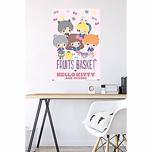 Trends International Fruits Basket x Hello Kitty and Friends - Group Wall Poster