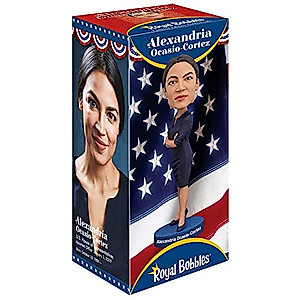 Royal Bobbles Alexandria Ocasio-Cortez Collectible Bobblehead Statue
