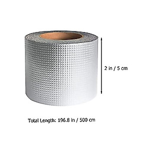 8 Rolls Aluminum foil Butyl Tape Aluminum foil Tape Tape Plumbing Tape Window Crack Tape Window weatherstrip Plumber Aluminum Tape for Duct Gutter sealant roof Patch car