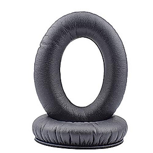 Aquelo SoundTrue Replacement Ear Cushions Soft Protein Leather Ear Pads Compatible with Bose QuietComfort25 QC35 QC35II QC25 QC15 Ae2 Ae2i Ae2W Over-Ear Headphones(Black&Blue)