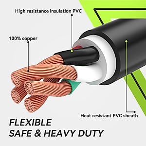 RVMATE 50 Amp 15 Feet RV/EV Extension Cord, Easy Plug in Handle, 14-50P to 14-50R with LED Indicator, ETL Listed, Come w/Storage Bag and Plastic Strap