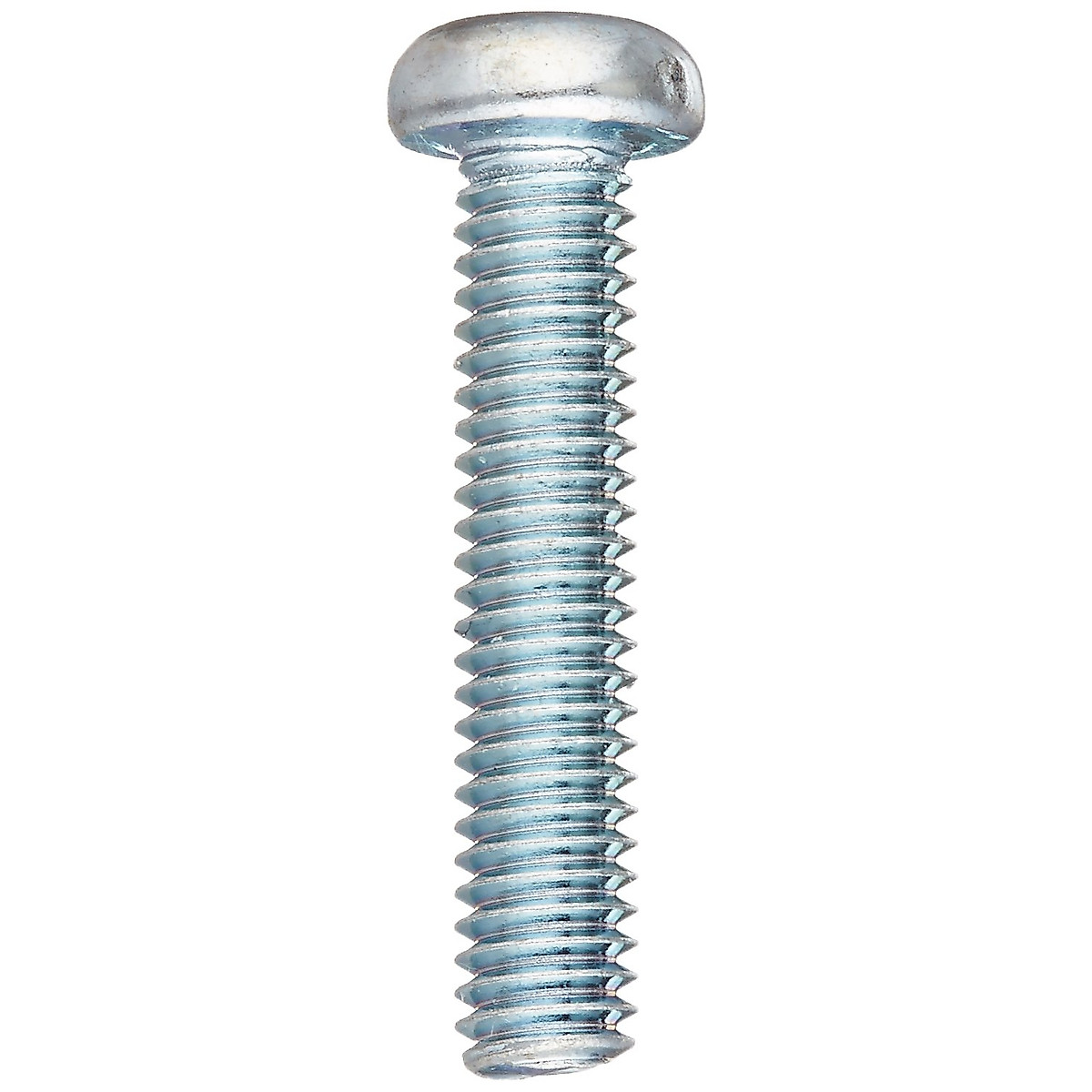 Small Parts Steel Pan Head Machine Screw, Zinc Plated, Meets JIS B1111, #2 Phillips Drive, M4-0.7 Thread Size, 20 mm Length, Fully Threaded, Imported (Pack of 25)