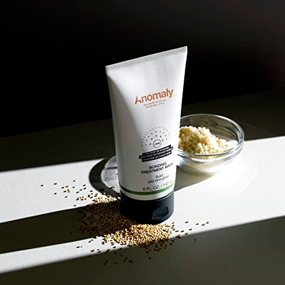 Anomaly Bonding Treatment Mask with Keratin for Dry & Damaged Hair | Strengthen & Protect | Sulfate Free & Paraben Free | Eco Friendly & Sustainable Packaging from Ocean Plastic, 5 fl. oz., white