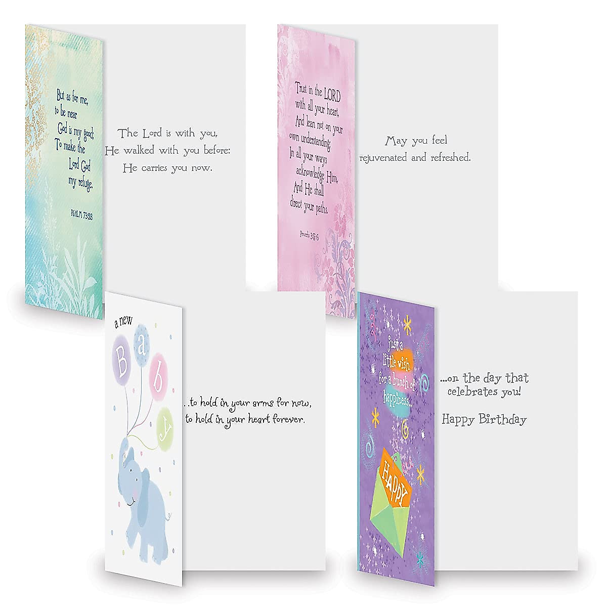Susan Winget Studio All Occasion Greeting Cards with Seals - Set of 40 (20 Designs), Large 5 x 7 Inch Cards, Birthday, Sympathy, Get Well