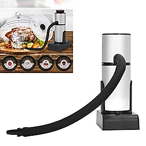 Cocktail Smoker Kit, Drink Cocktail Smoker Adjustable Gear Aluminum and Zinc Alloy Handheld Smoke Infuser Kit for Kitchen for Your Friends Husband(Silver)