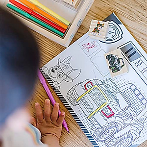 Melissa & Doug PAW Patrol Wooden Stamps Activity Set with Markers, Activity Pad (25 Pieces)