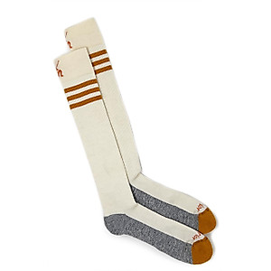 WARRIOR ALPACA SOCKS - High Performance Compression Alpaca Wool Sport Socks For Men And Women (Medium, Athletic/Gold Stripe)