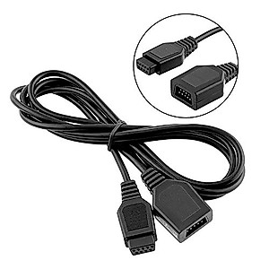Youquan 5PCS 9 Pin Extension Cable for Sega Genesis 2/3 Megadrive 2 Controller