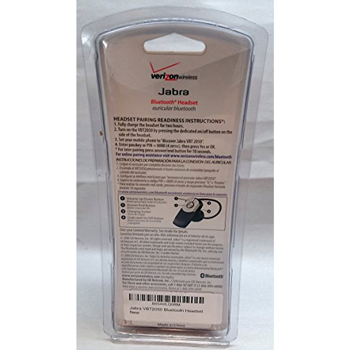 Jabra VBT2050 Bluetooth Headset