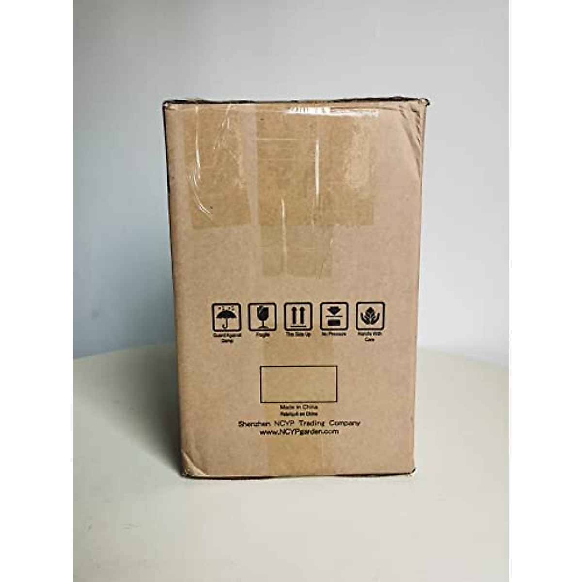 NCYP 12" Glass Tea Bags Box Organizer, Sugar Packets Storage Container, Decor 8 Grids Compartments Divided Handmade Brass Metal Frame Jewelry Counter Top Display Case Large, Glass Box Only