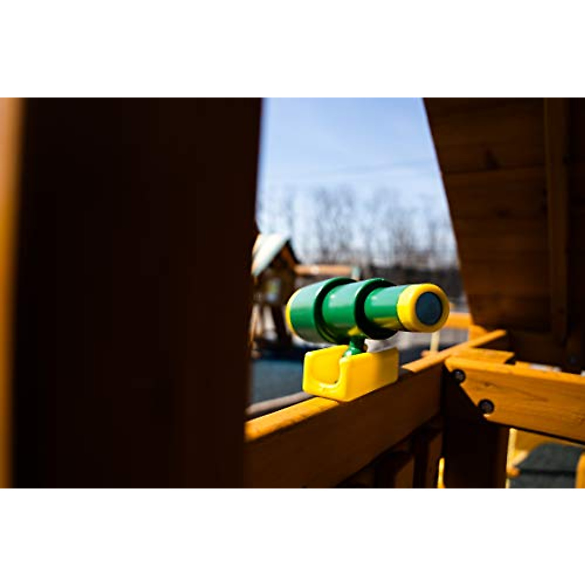 Eastern Jungle Gym Extra Large Plastic Toy Telescope Swing Set Accessory Green for Outdoor Wooden Swing Set