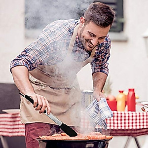 MJIYA Silicone Kitchen Tongs (12 inch), High Heat Resistant to 480°F, Stainless Steel with Non-Stick Silicone Tips (12 inch, Black)