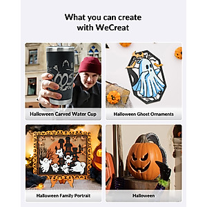 WECREAT Vision 20W(20,000mW) Laser Engraver, 4-in-1 Desktop Diode Laser Engraver and Cutter with Rotary, Smart Camera, Auto-Lifting Enclosure, Air Assist and Laser Bed for Wood Acrylic Metal