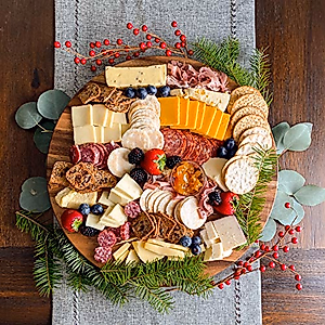 Woodard & Charles Round Lazy Susan Turntable with Stainless Steel Ball Bearing Mechanism (Brown)