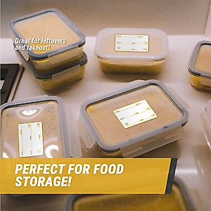 Organized & Efficient: 3 x 2 Inch - Shelf LIfe Stickers/Medical Labels for Precision Logging (300 Stickers, Gold)