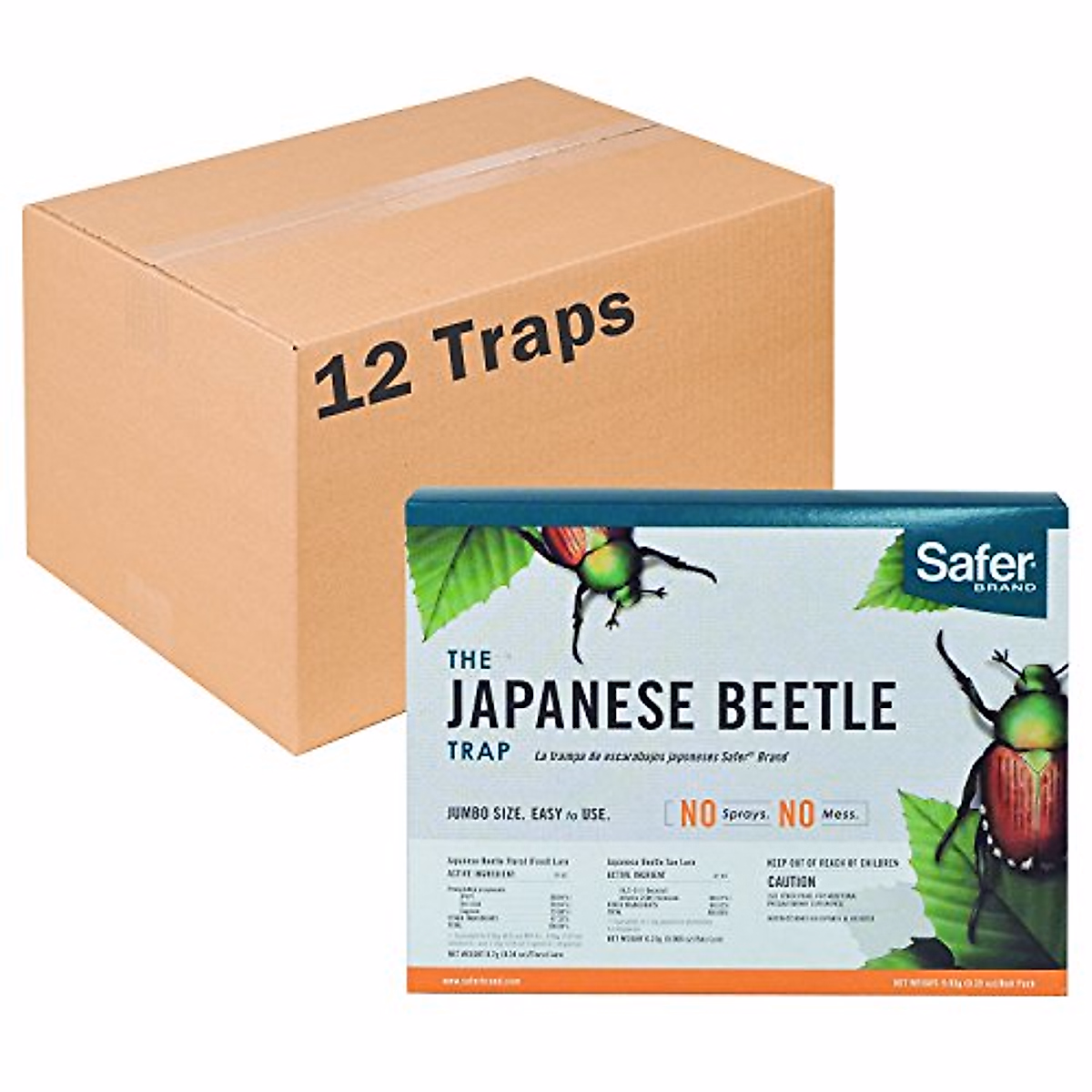 Safer Brand Japanese Beetle Trap w/Attractant - 12 Traps 70102