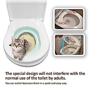 Fuzzymilky Cat Toilet Training System 2022 - Teach Cat to Use Toilet Cat Toilet Training Kit