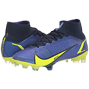 Nike Superfly 8 Elite FG Mens Football Boots CV0958 Soccer Cleats (UK 11 US 12 EU 46, Sapphire Volt Blue Void 574)