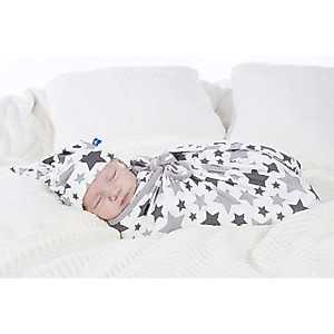 KicKee Pants Baby Essentials Swaddling Blanket Girls, Lotus Stripe, One Size