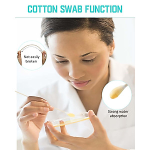 AkoSlale Large Q Tips for Dog Ear Cleaning, 100pcs, 7 Inch Bamboo Long Cotton Swabs, Biodegradable Large Cotton Swabs for Pets, Ears, and Precision Cleaning