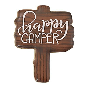 NCS Let's Go Camping!! Truck 4", Camper 3.75" Wood Sign 3.5", Campfire 3" Cookie Cutter Set - 4 Piece - Tinplated Steel