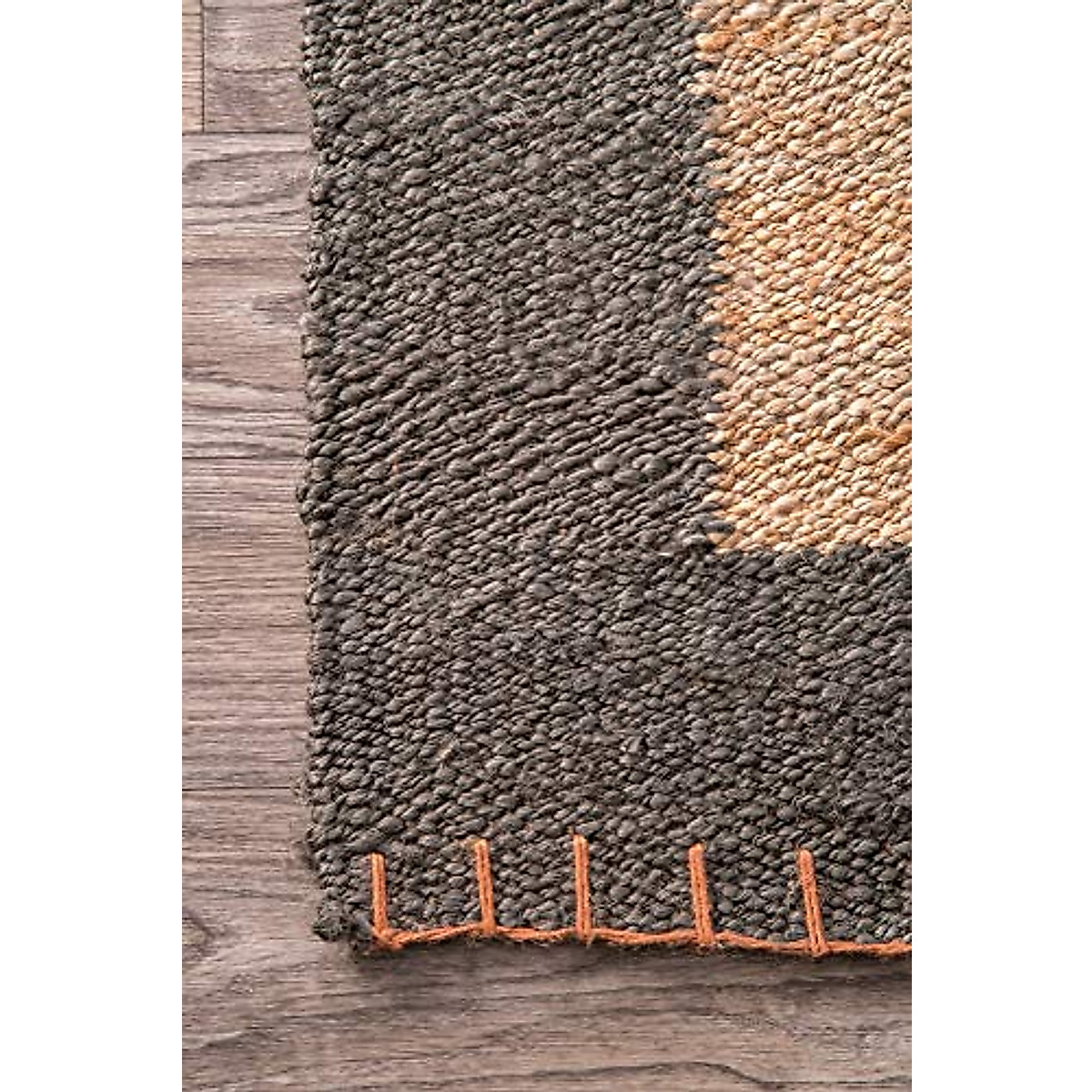 nuLOOM Cameron Hand Woven Jute Area Rug, 6' x 9', Natural