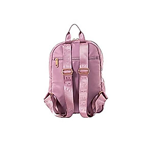 Skechers Jetsetter Backpack, Mini Multipurpose Zippered Daypack for Travel School Bag, Mauve