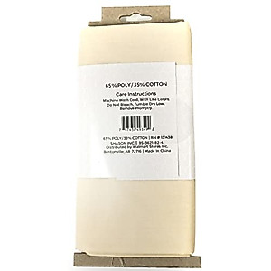 Shason Textile 44" (2 Yards Cut) Poly Cotton Craft Projects Quilting Precut Fabric, Cream