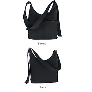 Crossbody Bags for Women Canvas Tote Bag Large Hobo Bag with Multiple Pockets Handbags Adjustable Messenger Shoulder Bag