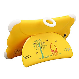 Acogedor Kids Tablet, 7 inch HD Display, 3GB RAM and 32GB ROM, Dual SIM Dual Standby Talkable Toddler Tablets with Dual Camera, Kid Proof Case, Yellow