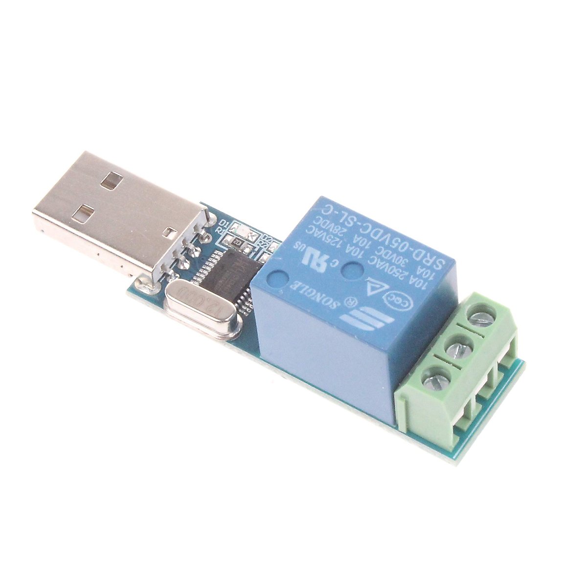 NOYITO 1-Channel USB Relay Module USB Intelligent Control Switch USB Switch (1-Channel USB)