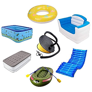 Fireplace Bellows Indoor. Large Capacity Fire Blower for Fireplace, Fire Pit, Stove, BBQ, Outdoor Camping.Foot Air Pump with Collapsible Blower Pipe