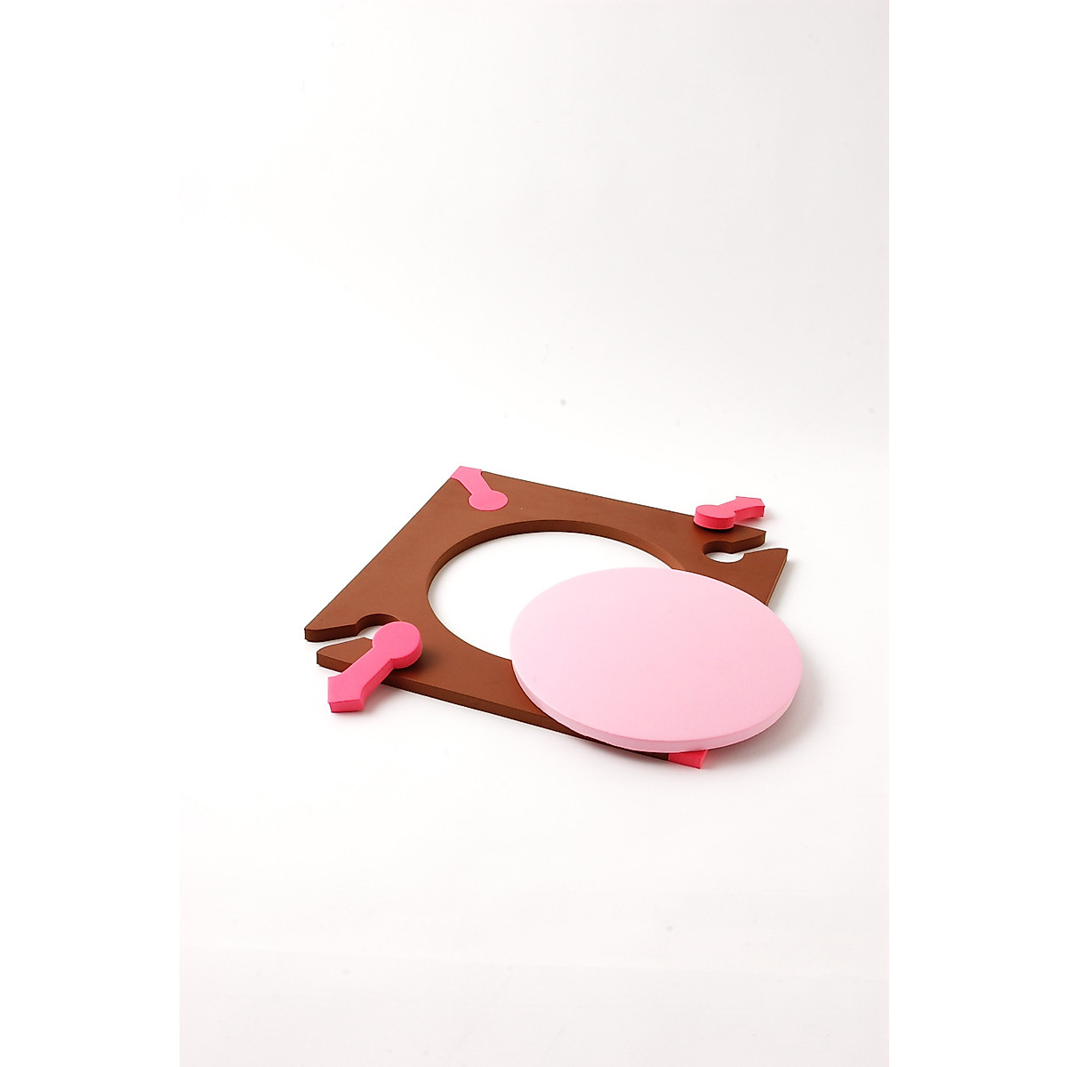 Skip Hop 20 Piece 70"x56" PlaySpot Floor Mat, Pink/Brown (Discontinued by Manufacturer)