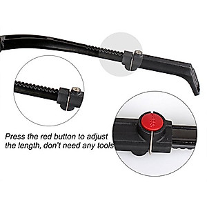 EasyDo 24"-29" MTB Bicycle Kick Stand Parking Racks Mountain Bike Kickstand Road Cycling Side Stand Support Adjustable 34-41cm (Blue)